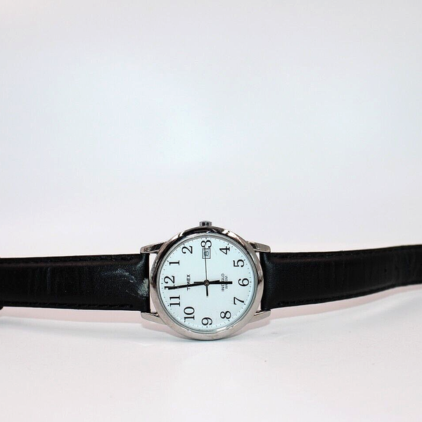 TIMEX INDIGLO DATE WR 30M DATE MEN'S Wrist Watch Tested WHITE DIAL YY ...
