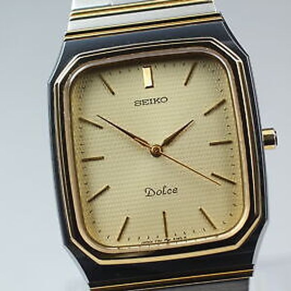 [Near MINT] Vintage Seiko Dolce 7741-5130 Gold Silver Quartz Men's Watch JAPAN | WatchCharts ...