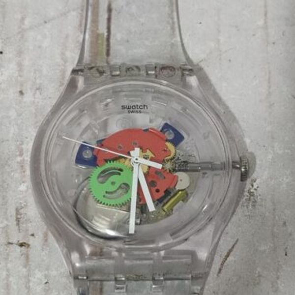 Swatch Random Ghost Jelly Skeleton Clear Transparent Working ...