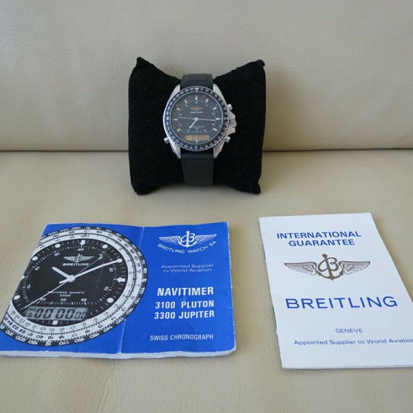 Breitling Pluton Navitimer Quartz 3100 Men`s Watch Ref. 80191 | WatchCharts