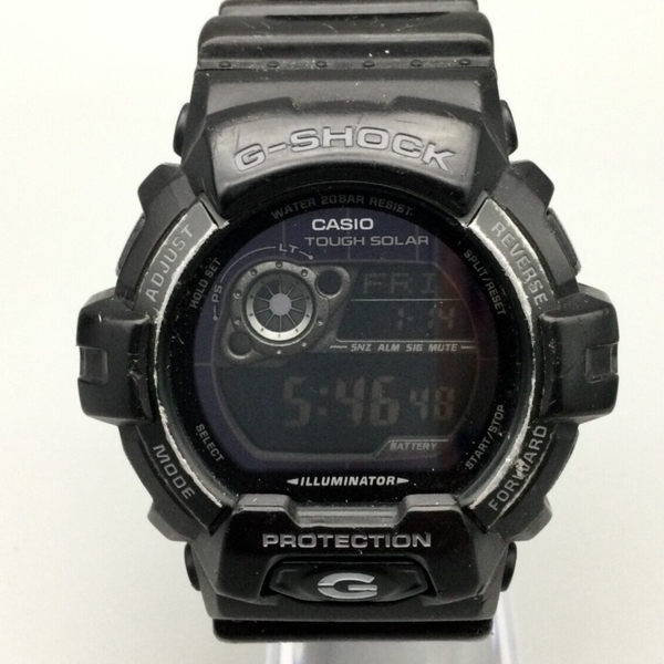 Casio G-Shock Tough Solar Watch Men Black 52mm Alarm Date Timer 3269 GR ...