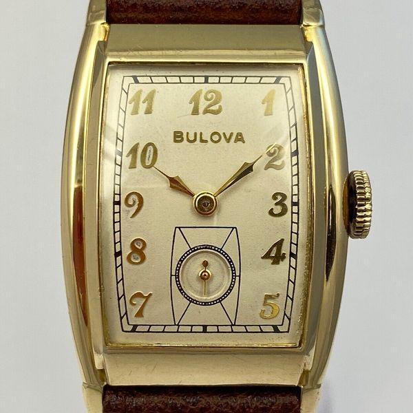 SERVICED 1939 VINTAGE BULOVA ALDEN WATCH WW2 Art Deco Gents 86 years ...