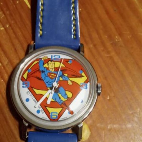 1976 Superman TIMEX Mechanical Wind Wristwatch Working | WatchCharts ...