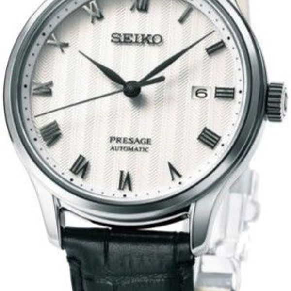 NEW SEIKO PRESAGE COCKTAIL AUTOMATIC ROMAN NUMERAL DIAL CROCO CALF ...
