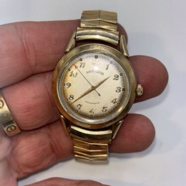 1950's HAMILTON K-450 Vintage Men's Automatic Watch 34mm case works ...