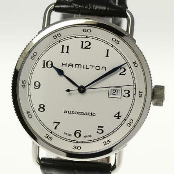 HAMILTON H76416155 KHAKI PIONEER Leather Automatic Men's _469569 ...