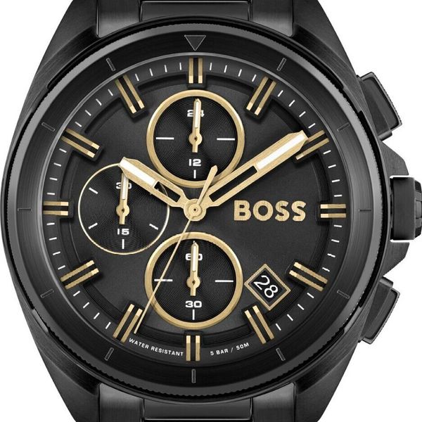 HUGO BOSS MENS VOLANE CHRONO WATCH HB1513950 BLACK DIAL - WARRANTY ...
