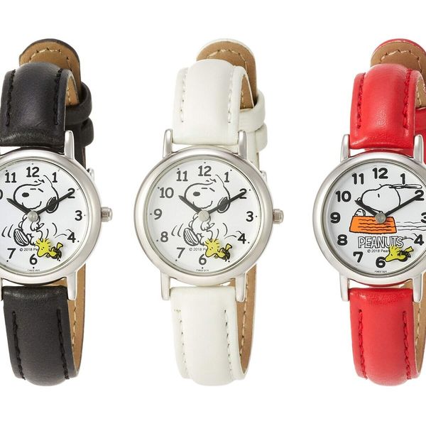 CITIZEN Q&Q PEANUTS Snoopy Analog Watch Waterproof Black /White /Red ...