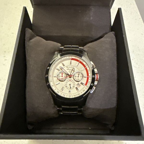 Bulova Marine Star 96B383 Men's 42mm Steel Chronograph Quartz ...