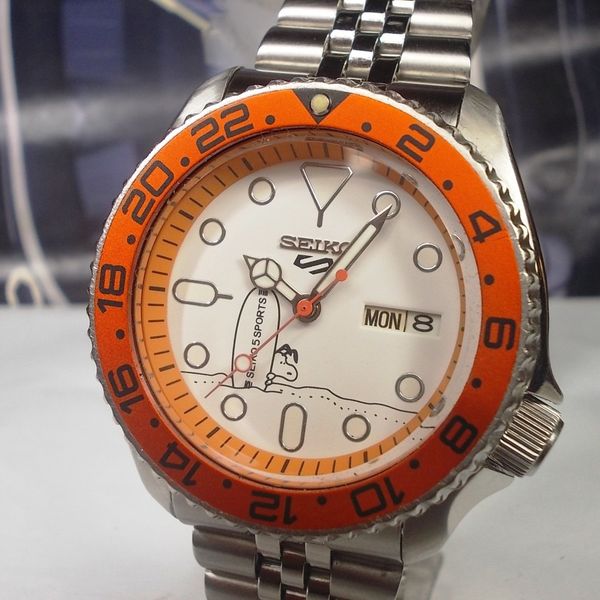SEIKO SCUBA DIVERS SKX007 AUTO MENS WATCH 7S26-0020 'SEIKO 5 SNOOPY ...