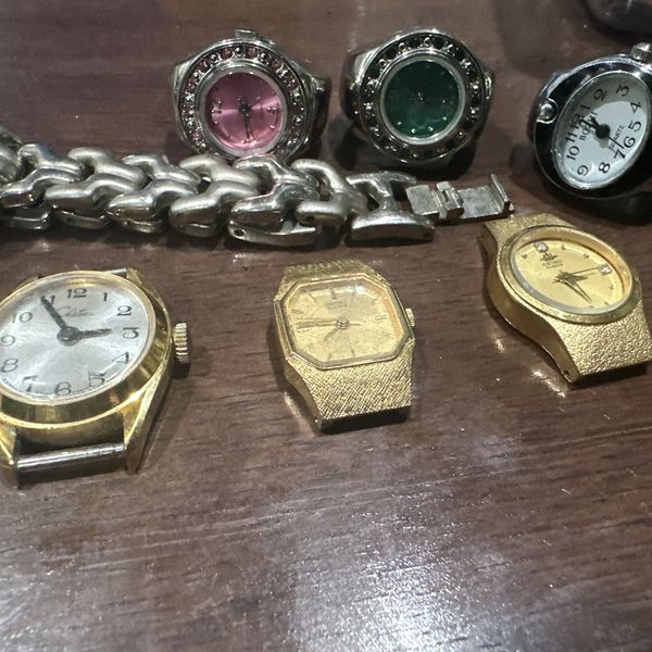 Lot Of 7 Watches Vintage And Modern - Seiko , Chateau, Rumours And Ring ...