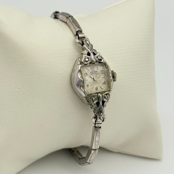 Vintage Women's GRUEN Precision 10k RGP Mechanical Cocktail Watch ...