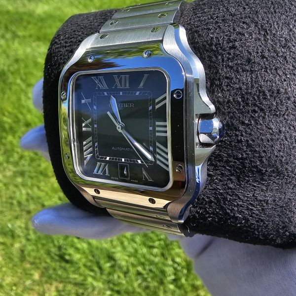 [WTS]????NEW CARTIER SANTOS LARGE BLUE DIAL COMPLETE!! WSSA0071 ...