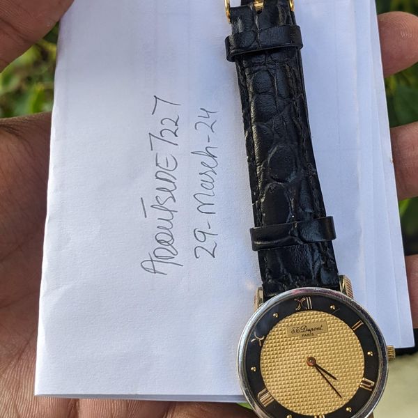 [wts] S.T DUPONT HONEYCOMB ???? RONDE PARIS Gold⭐ watch ref 199.11 ...