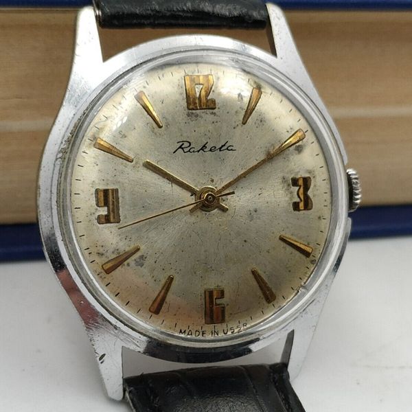 Vintage Watch Raketa 2609 Mechanical Dress Watch USSR Soviet ...