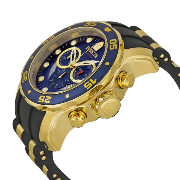 Invicta Pro Diver Chronograph Blue Dial Black Rubber Men's Watch 6983 ...