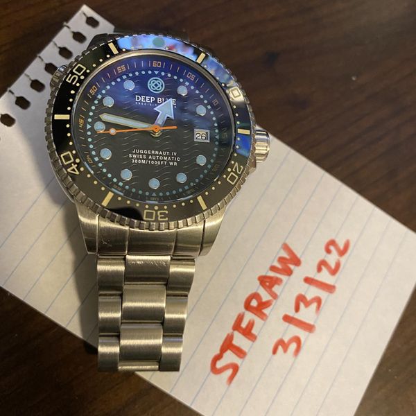 [WTS] Deep Blue Juggernaut IV Black ~ like NEW ~ | WatchCharts