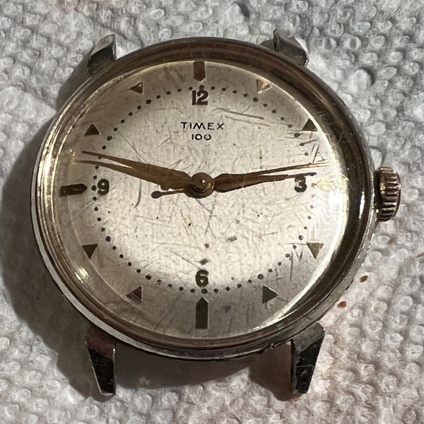 Vintage Timex 100 Mechanic Watch Need Band 1 3/8" Size | WatchCharts ...
