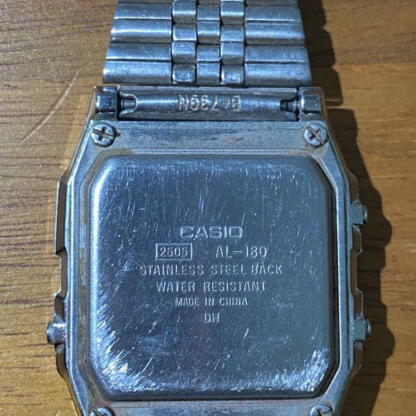 Casio AL-180 Batteryless Digital Watch/ Alarm Chronograph/ Runs/ Great ...