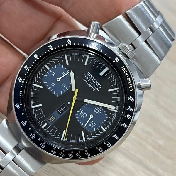 SEIKO BULL HEAD 0040 CHRONOGRAPH AUTOMATIC STEEL VINTAGE WRIST WATCH ...