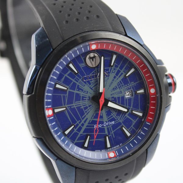 Citizen Eco Drive Marvel Spiderman Watch Solar Quartz UNTESTED ...