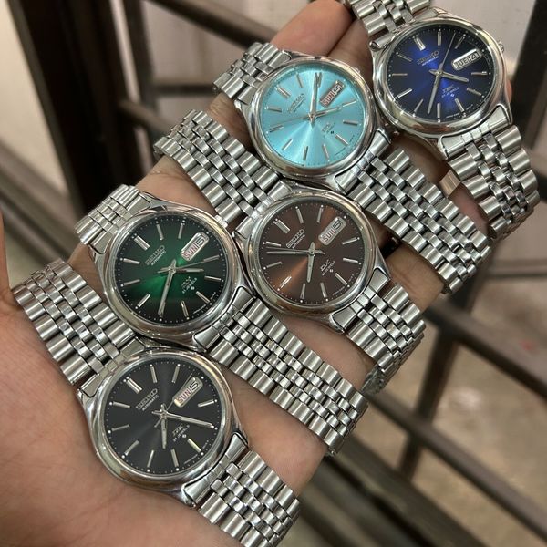 Lot of 5 Seiko Dx 17J 5 Colour (Changed) dial Japan Men's Wrist Watch ...
