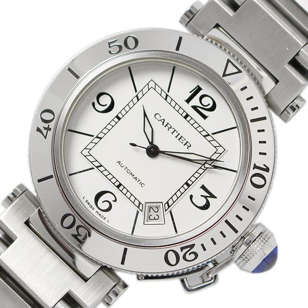 Cartier Cartier Pasha Seatimer W31080M7 Ivory Self-winding Men's Watch [Used] | WatchCharts ...