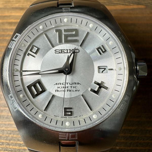 Seiko Arctura Kinetic Auto Relay Men's Wrist Watch Model SNG045 (5J32 ...