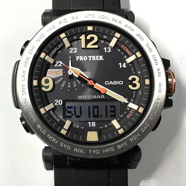 CASIO 5497 PRO TREK PRG-600 TRIPLE SENSOR WATCH - NICE! | WatchCharts ...