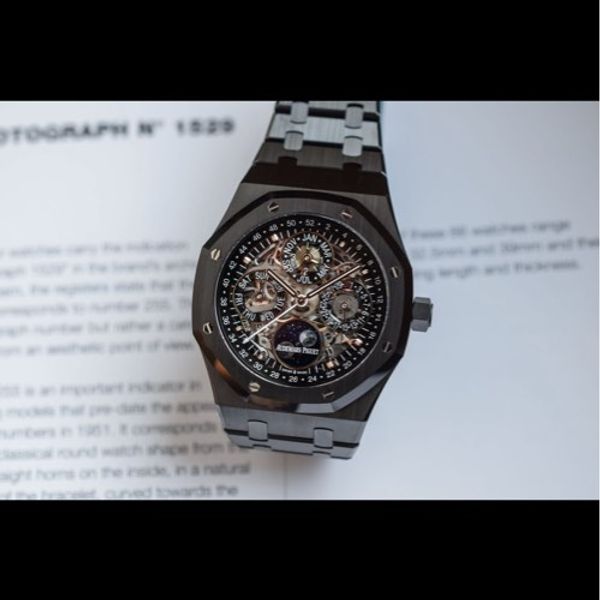 Audemars Piguet Royal Oak 26585ce black ceramic perpetual | WatchCharts ...