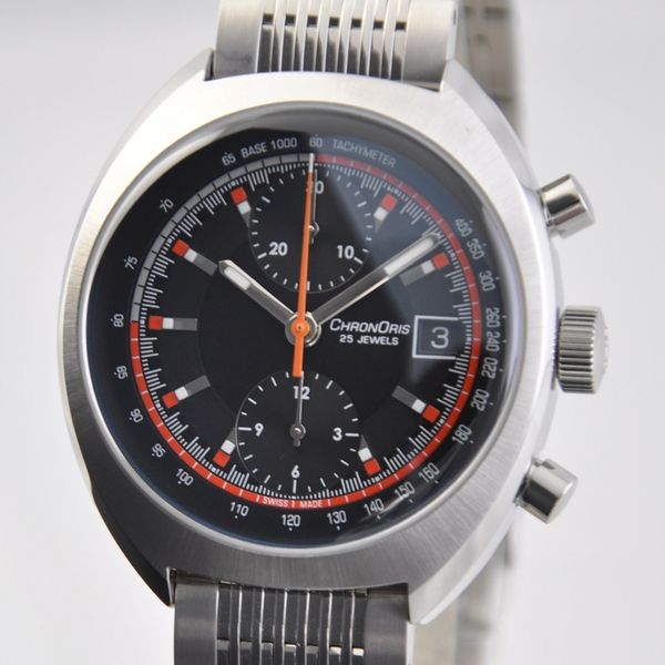 FS: Oris Chronoris Chronograph Limited Edition Steel Black 673 7739 ...