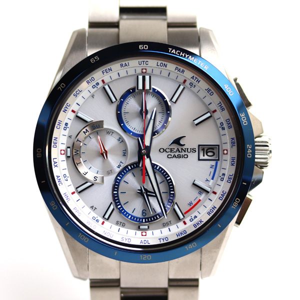 [MT4040] CASIO Casio Radio Solar Oceanus Men's Watch Titanium OCW ...