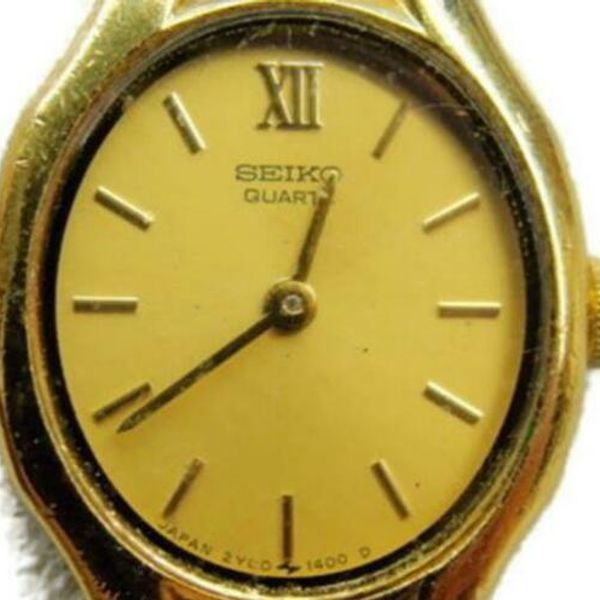 Seiko 2Y00-5299 Gold Tone Watch Vintage Ladies Analog Quartz New Battery | WatchCharts Marketplace