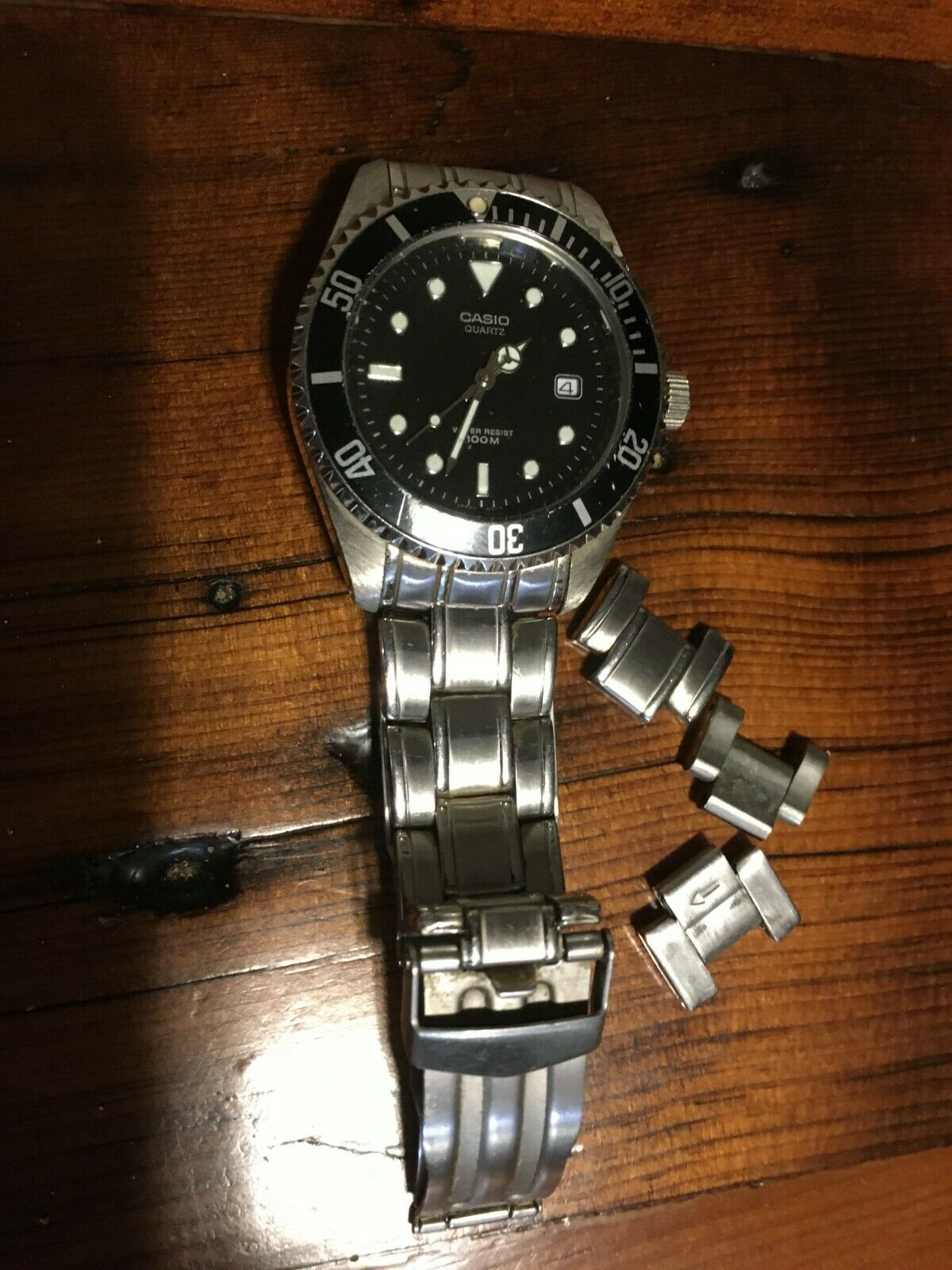CASIO MTD-1010 1346 Men’s Watch Black Dial Face Sold As Parts unknown ...