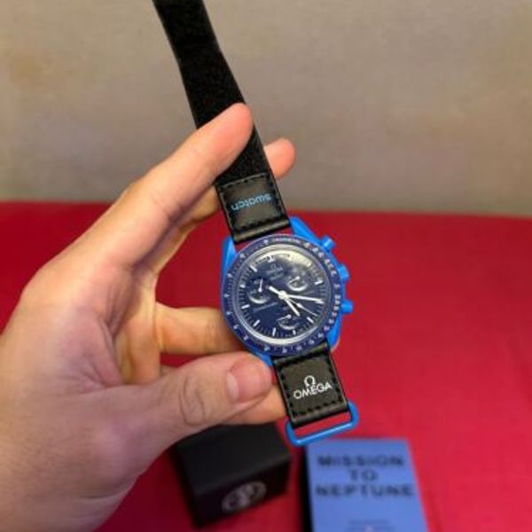 Swatch x Omega Moonswatch Mission to Neptune - NUEVO Speedmaster ...
