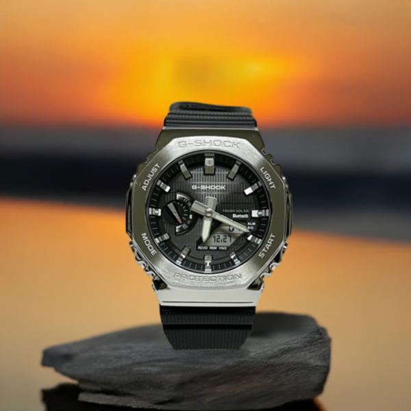 Casio G Shock GBM2100-1A metallic solar iconic octagonal bezel ...
