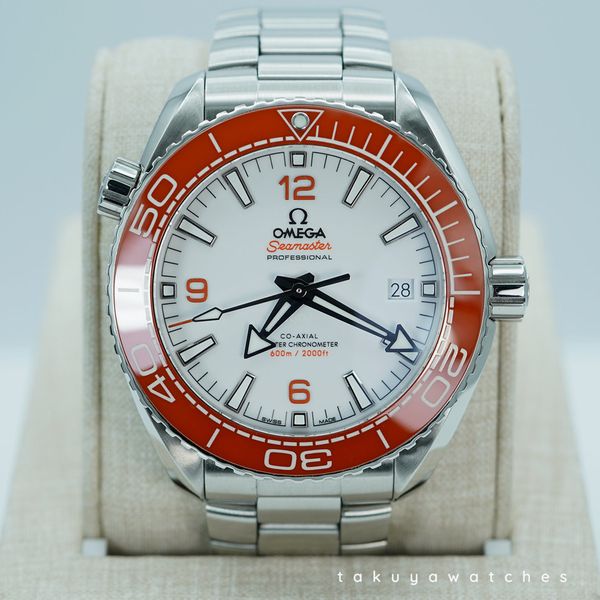 FSOT: Omega SEAMASTER PLANET OCEAN 600M WHITE DIAL ORANGE BEZEL 2025 ...