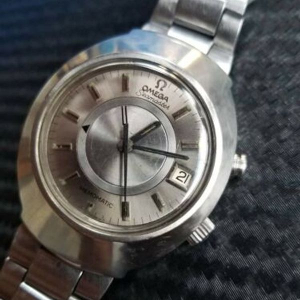 Omega Seamaster Memomatic Alarm Steel Rare Automatic Watch 166.071 ...
