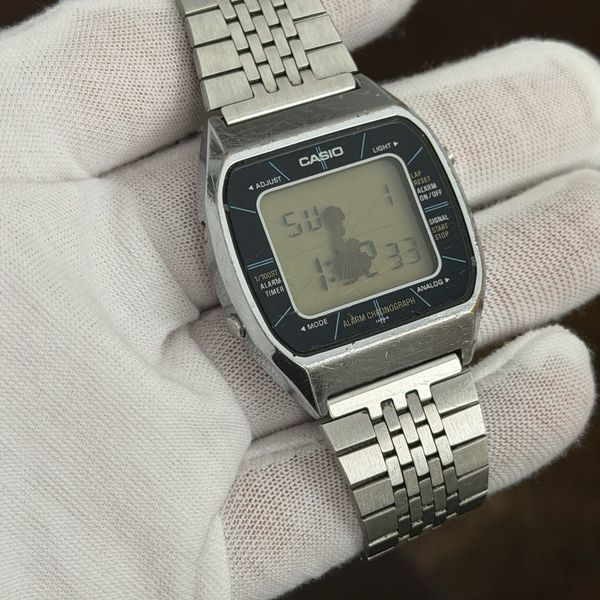 Rare Vintage Casio A201 â Blue Thunderâ Menâ s Digital Sports Watch JDM ...