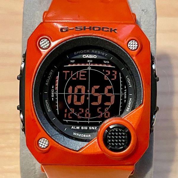 [WTS] Casio G-Shock G-8000-4 “Sniper” Orange Negative Display Digital ...