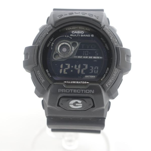 CASIO G-SHOCK DIGITAL 8900 SERIES radio clock tough solar black GW ...