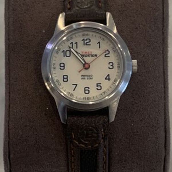Timex T41181 Women's Expedition Metal Field Mini Leather Watch - New ...
