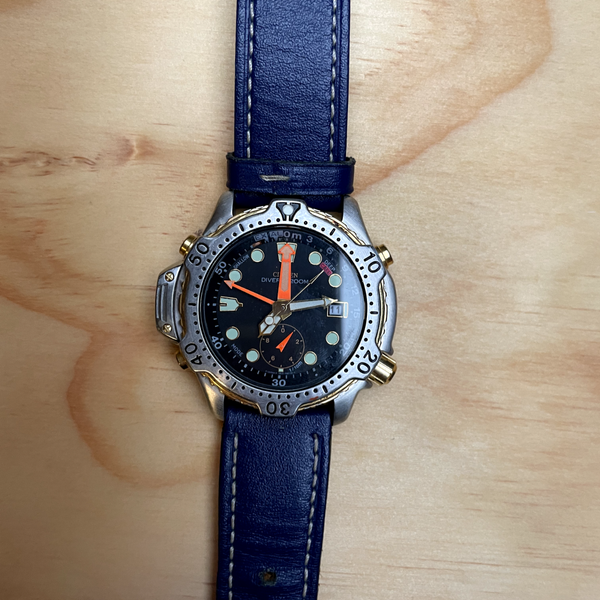 VINTAGE Citizen Promaster Aqualand Diver's 200m NEEDS BATTERIES 5810 ...