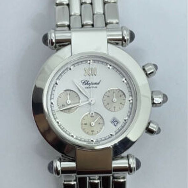 Chopard Imperiale Steel Chronograph Quartz Watch 37/8305-33 | WatchCharts