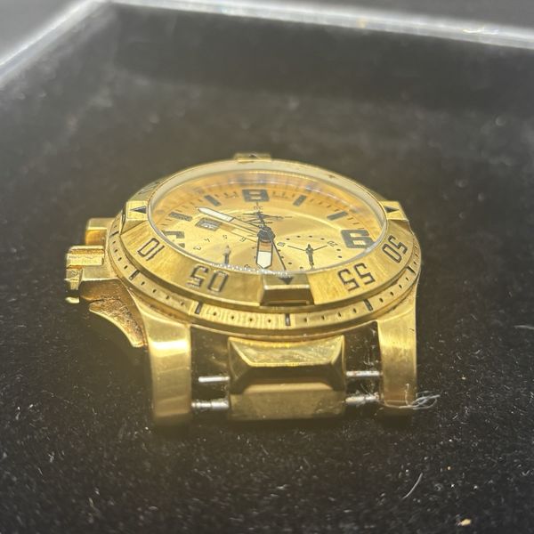 Men's Invicta Reserve Chronograph Gold-Tone For Parts or Repair ...