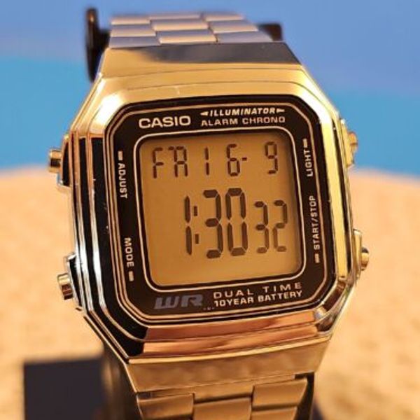 Casio A178WA-1A Illuminator Digital Alarm Chronograph Men's Wristwatch | WatchCharts Marketplace