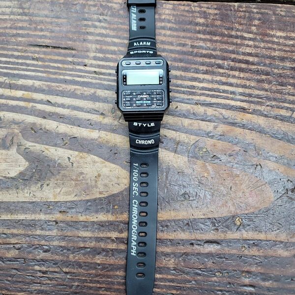 RARE Early 1980s CASIO Vintage Data Bank Calculator Watch CD-40 246 ...