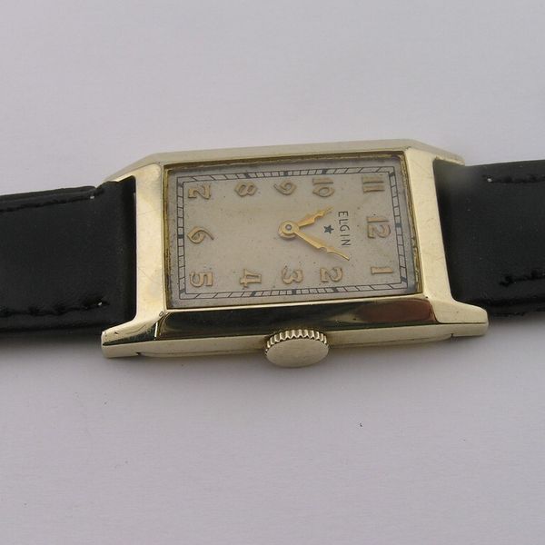 Vintage Elgin Long Tank Watch 1930's 15 Jewels Gold Filled ...