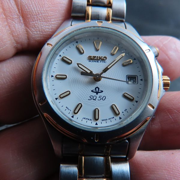 3M22 Japan Seiko SQ50 Kinetic Quartz Women Watch | WatchCharts Marketplace