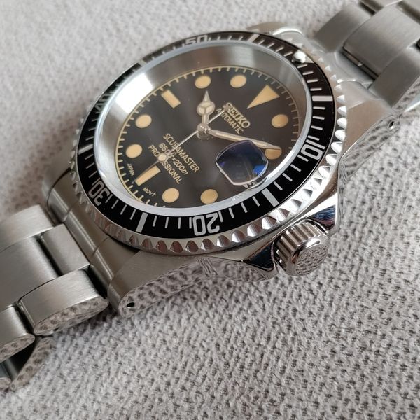 Seiko Mod Scubamaster Nh35 Diver Vintage Style Automatic | WatchCharts ...